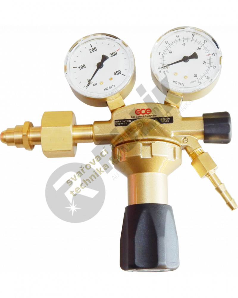 Redukční ventil Argon DIN+ 300bar / 0-20bar manometr
